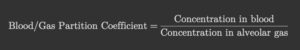 Blood/Gas Partition Coefficient: The Key to Understanding Inhalational ...